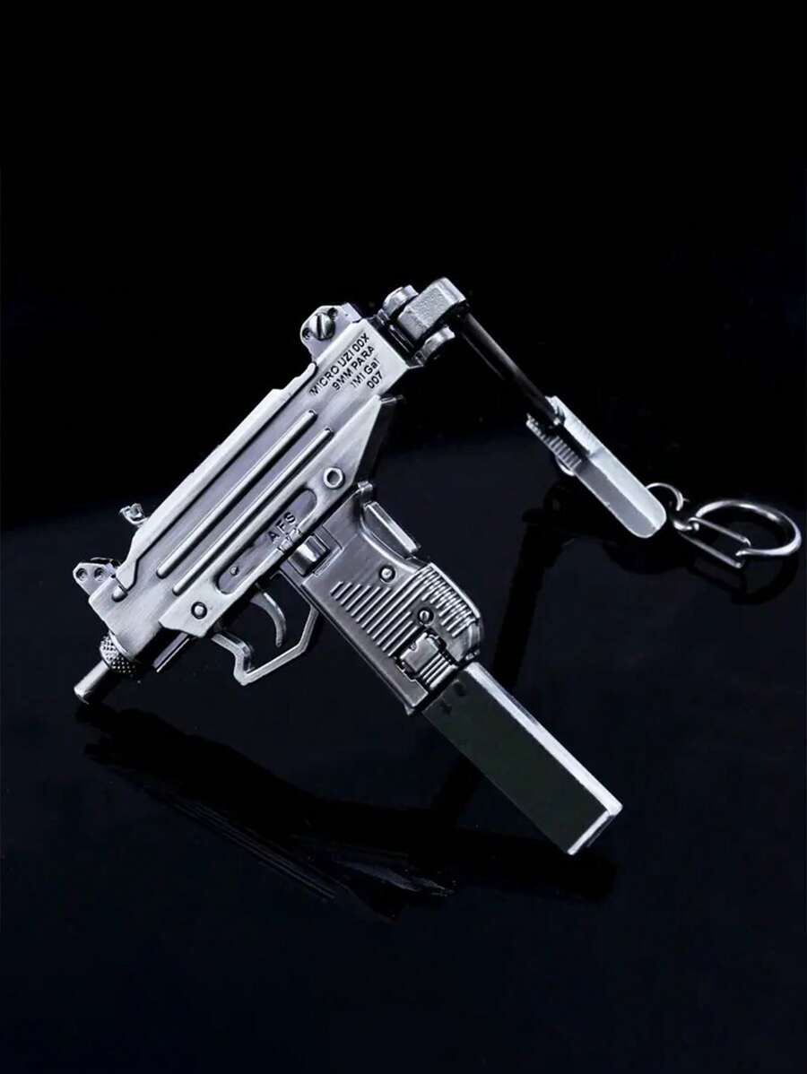 1pc 1:3 Scale Metal Uzi Submachine Gun 5.91 Inch Miniature Pistol Model ...