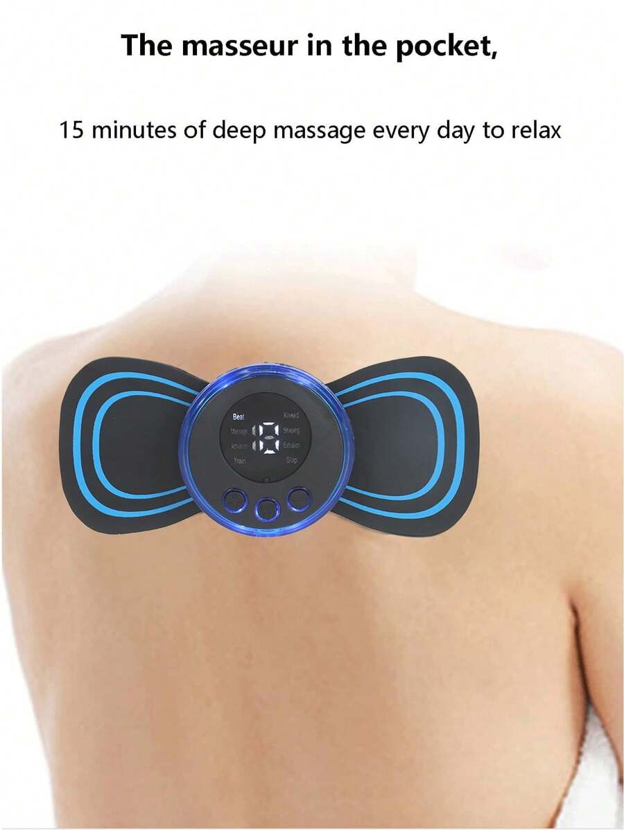 Intelligent Shoulder & Neck Massage Sticker, Portable Mini Electric ...