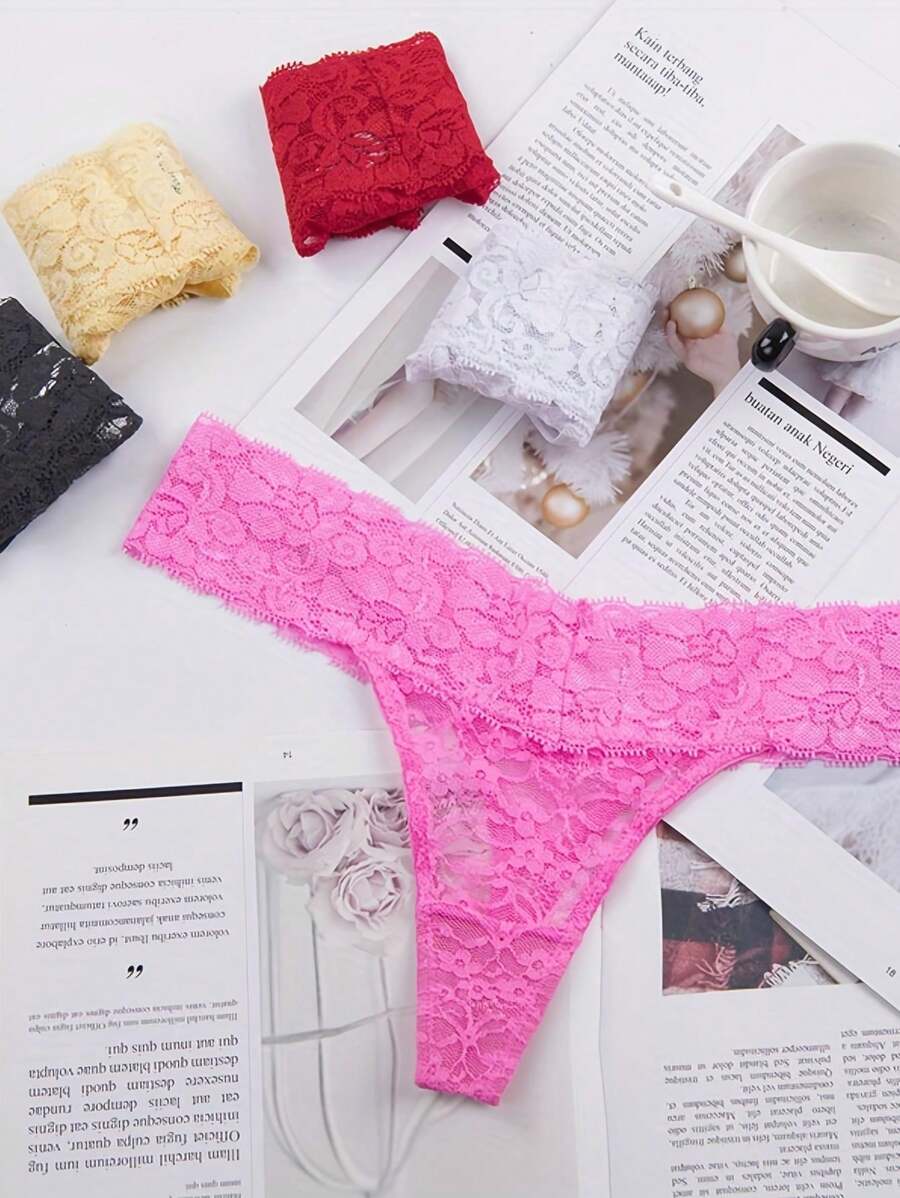Sexy women g-string underwear lace panties lingerie bikini pants thong ...