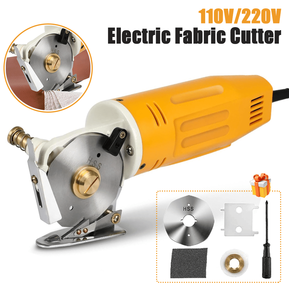 Electric Fabric Scissors 110V/220V Rotary Blade Fabric Tool Leather ...