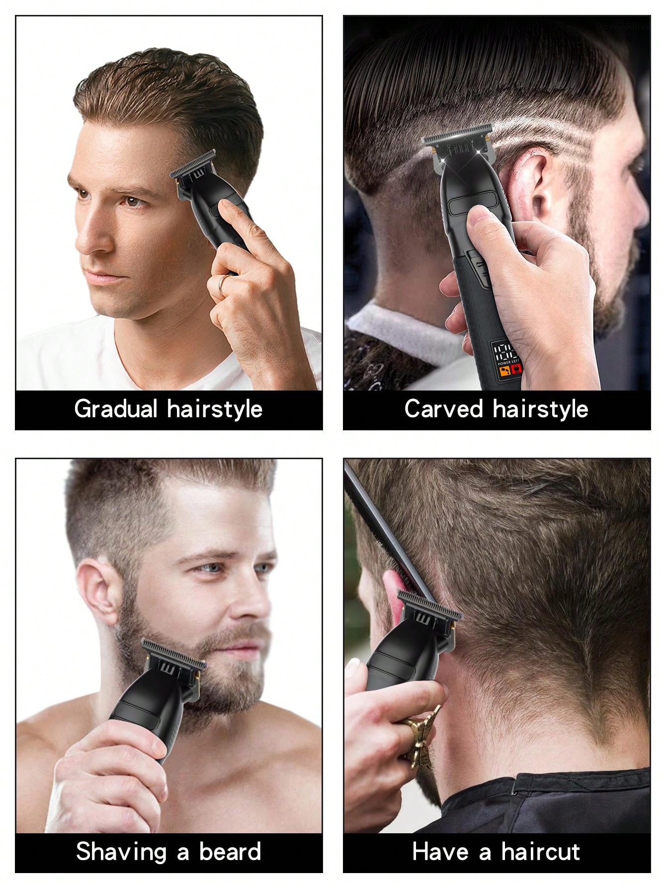 Hair Clipper, Men's Trimmer, Carving Clipper, Razor, Plastic | SHEIN