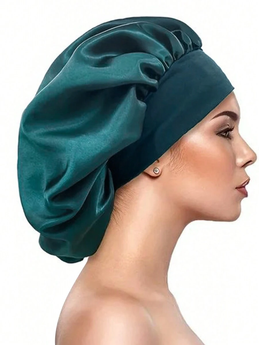 1pc Satin Bonnet For Sleeping Hair Wrap Head Cover Scarf Protect Braids ...