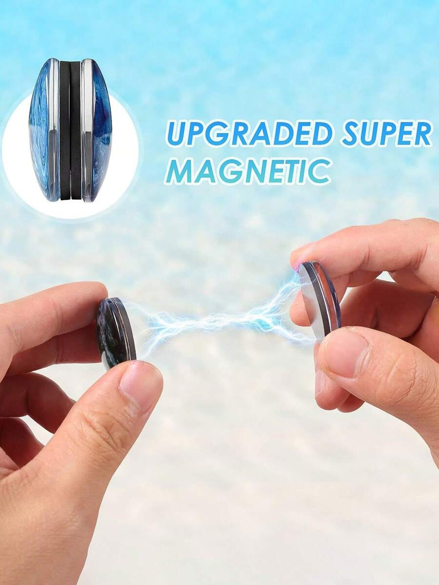 12pcs Glass Strong Magnetic Refrigerator Magnets, Marble Crystal ...