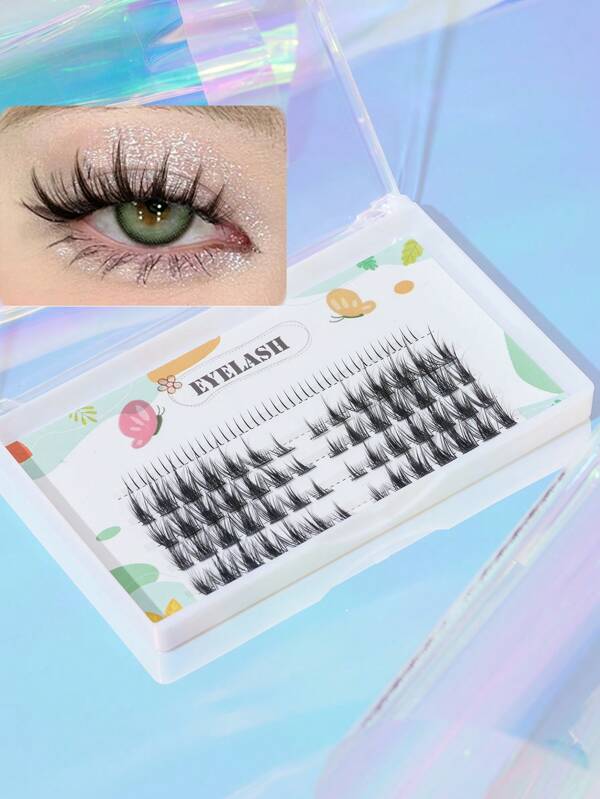 96 clusters of Dense segmented single cluster Manga lashes mixed lower ...