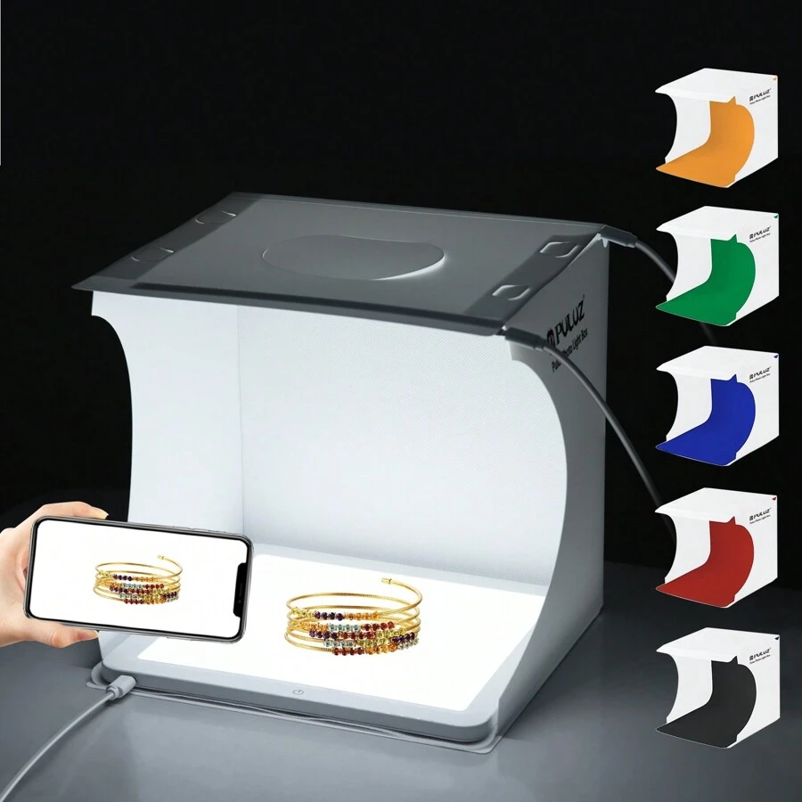 PULUZ Mini LED Photography Shadowless Light Lamp Panel Pad + Studio ...