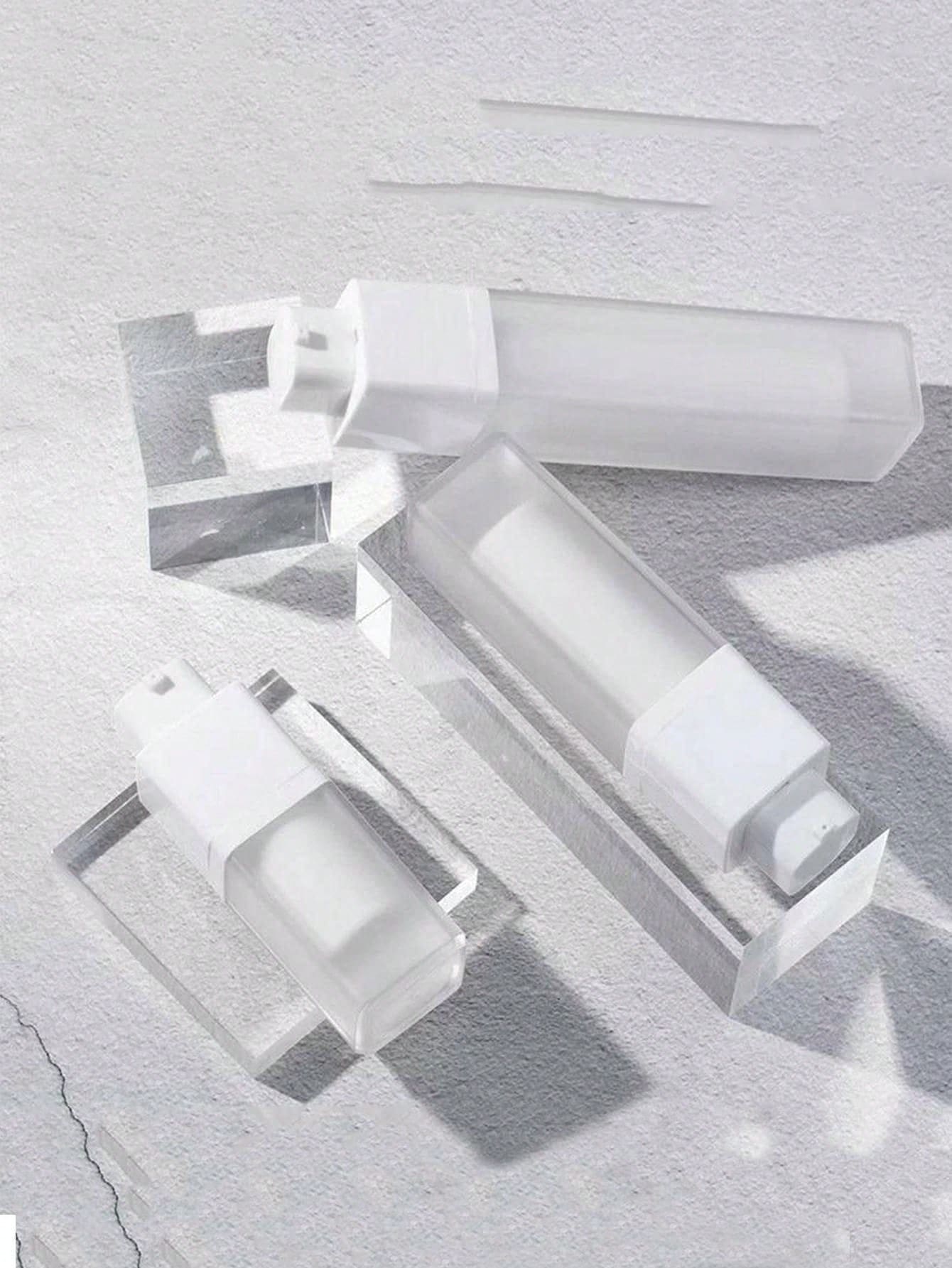 1 Peça 15ml/30ml/50ml Frasco De Vácuo Giratório Quadrado Com Bomba De ...