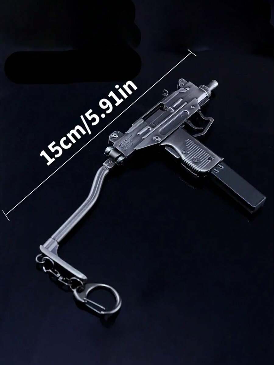 1pc 1:3 Scale Metal Uzi Submachine Gun 5.91 Inch Miniature Pistol Model ...