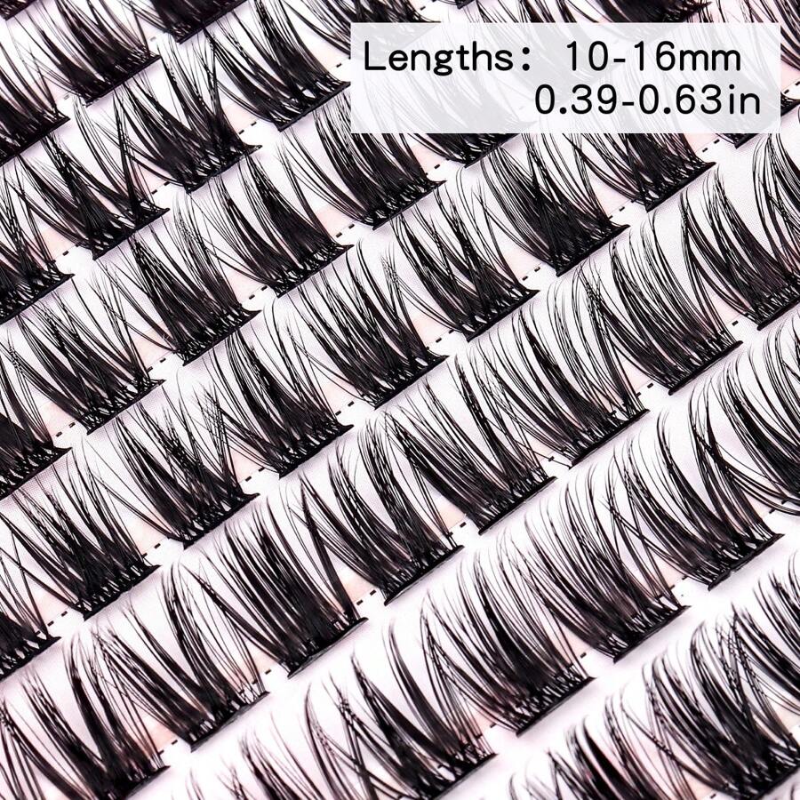 Azenlo Cluster Lashes 120 Individual Lashes Clusters Eyelash Extensions ...