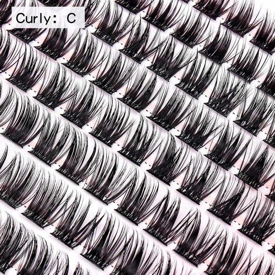 Azenlo Cluster Lashes 120 Individual Lashes Clusters Eyelash Extensions ...