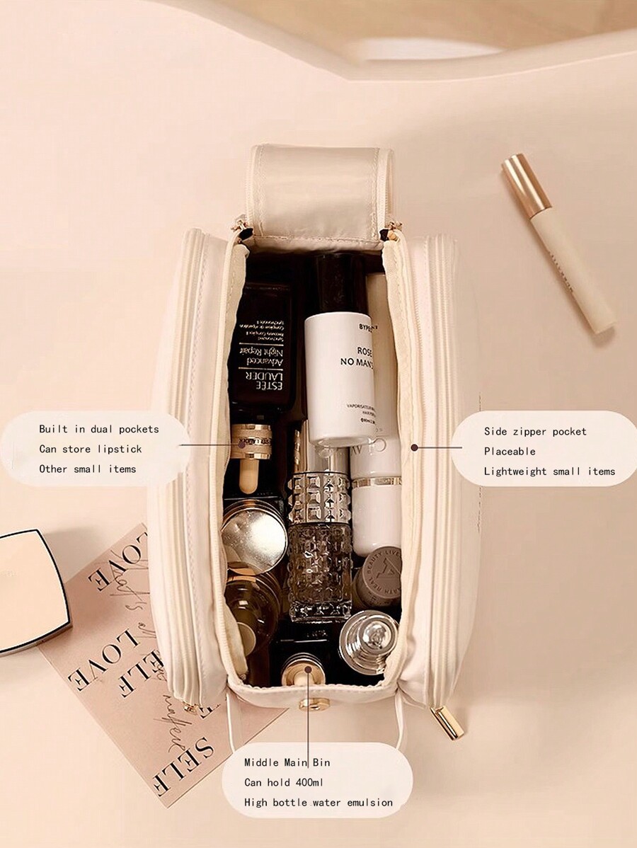 Women's Large Capacity Portable Travel Toiletry Bag For Makeup And ...