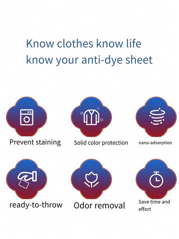 24PCS anti-mite anti-cross color dyeing laundry sheet Home washing ...