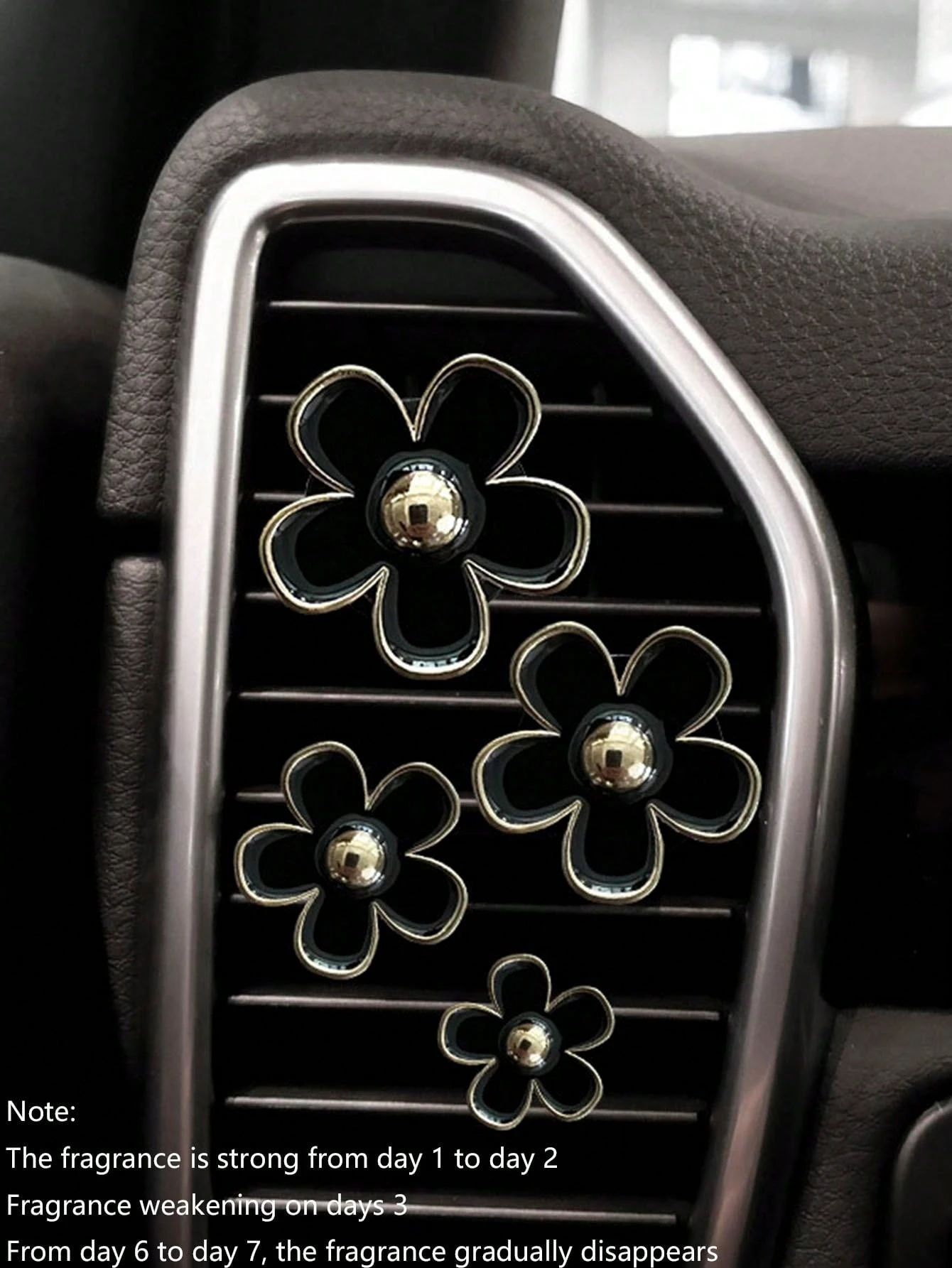 4pcs Daisy Vent Clip Car Diffuser With Aromatherapy Pad (Include ...