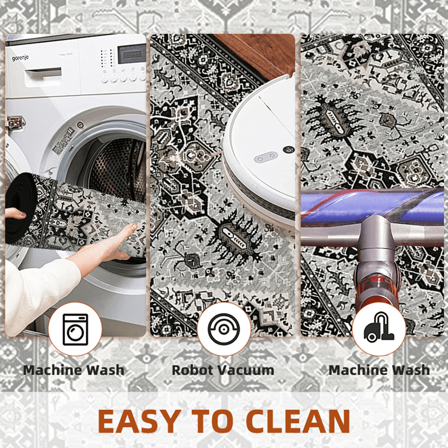 Nordic Morocco Style Long Washable Anti-slip And Stain Resistant Runner ...