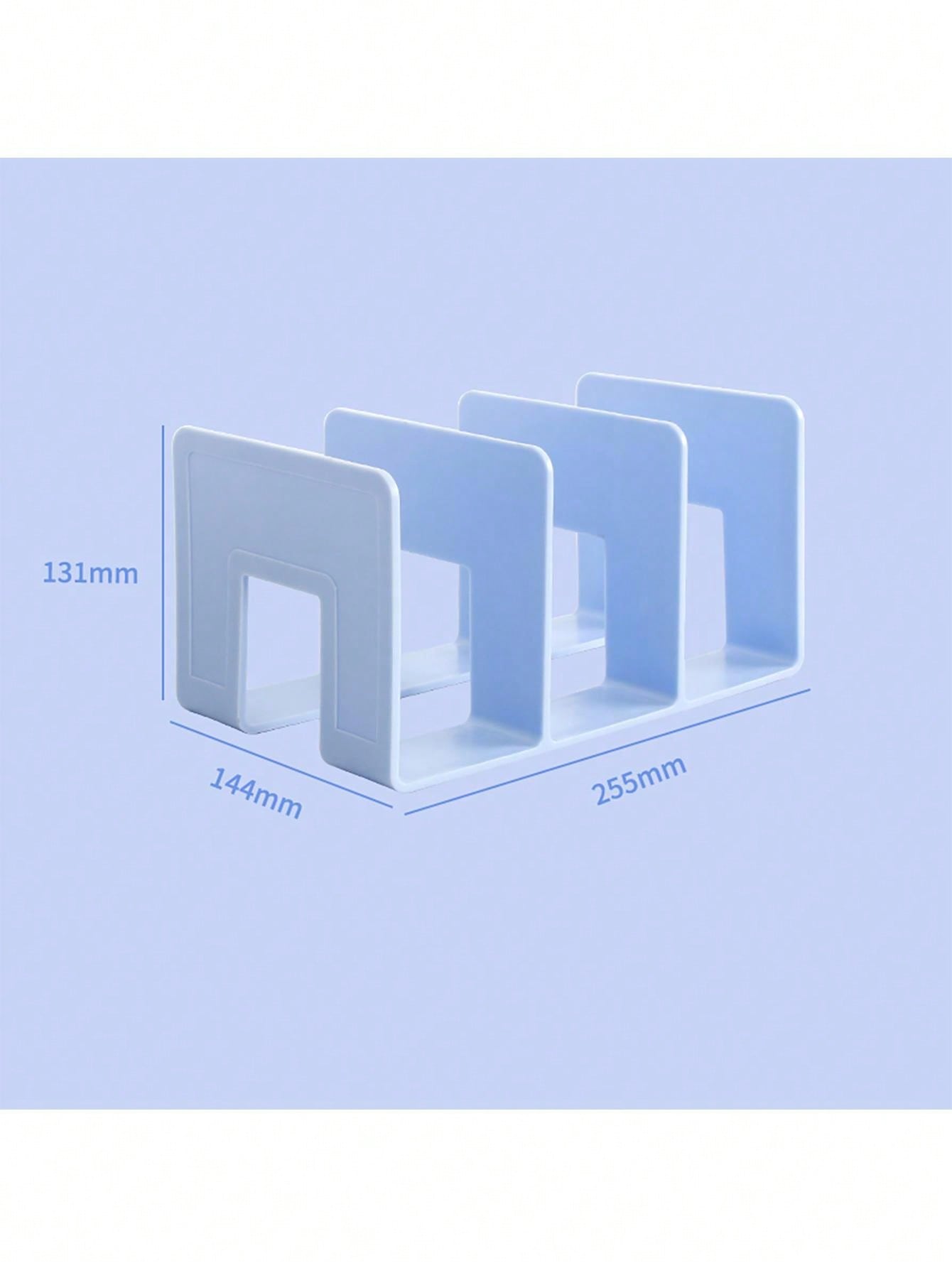 Desktop Book Stand With Clips And Separators, Clear Acrylic Magazine ...