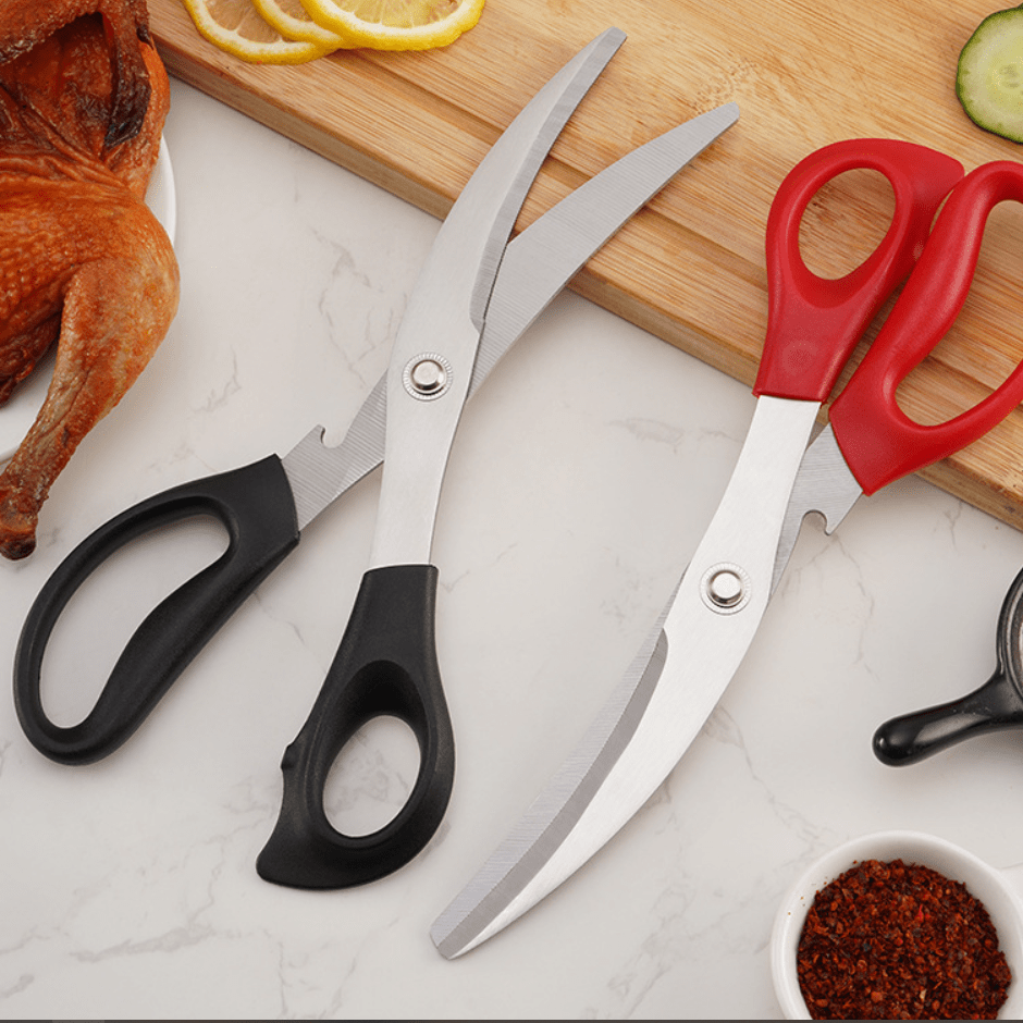 Stainless Steel Kitchen Scissors, Multi-functional Korean Barbecue ...