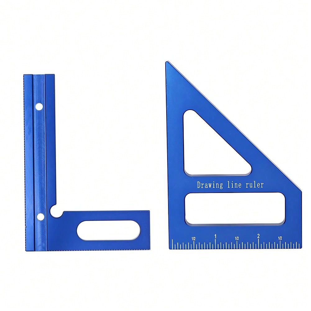 One Piece Blue Inch Carpenter Square Woodworking Square Protractor ...