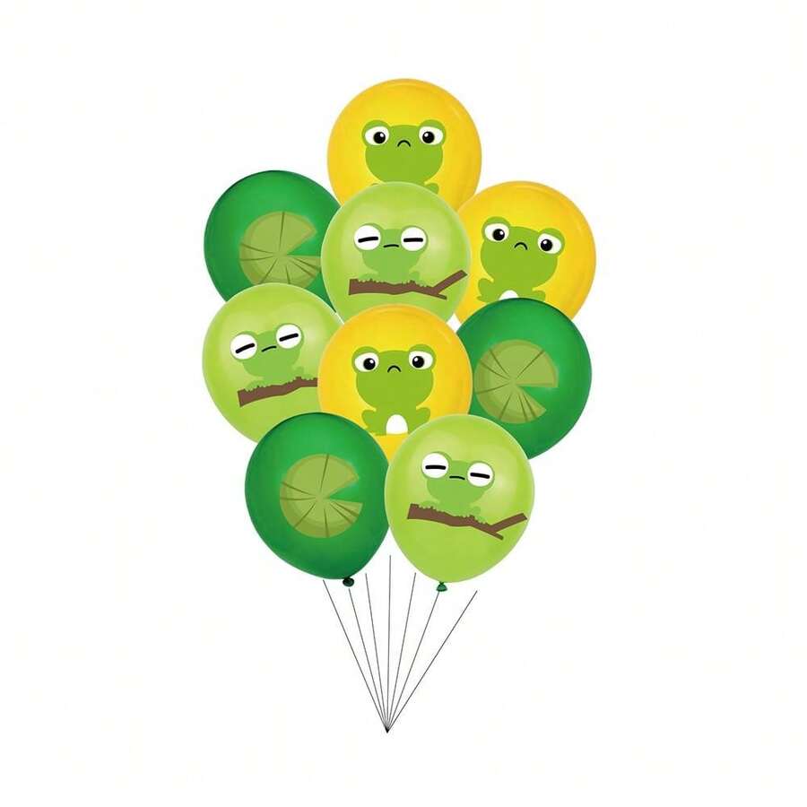 46pcs Frog Theme Birthday Party Decoration Set Including Flags ...