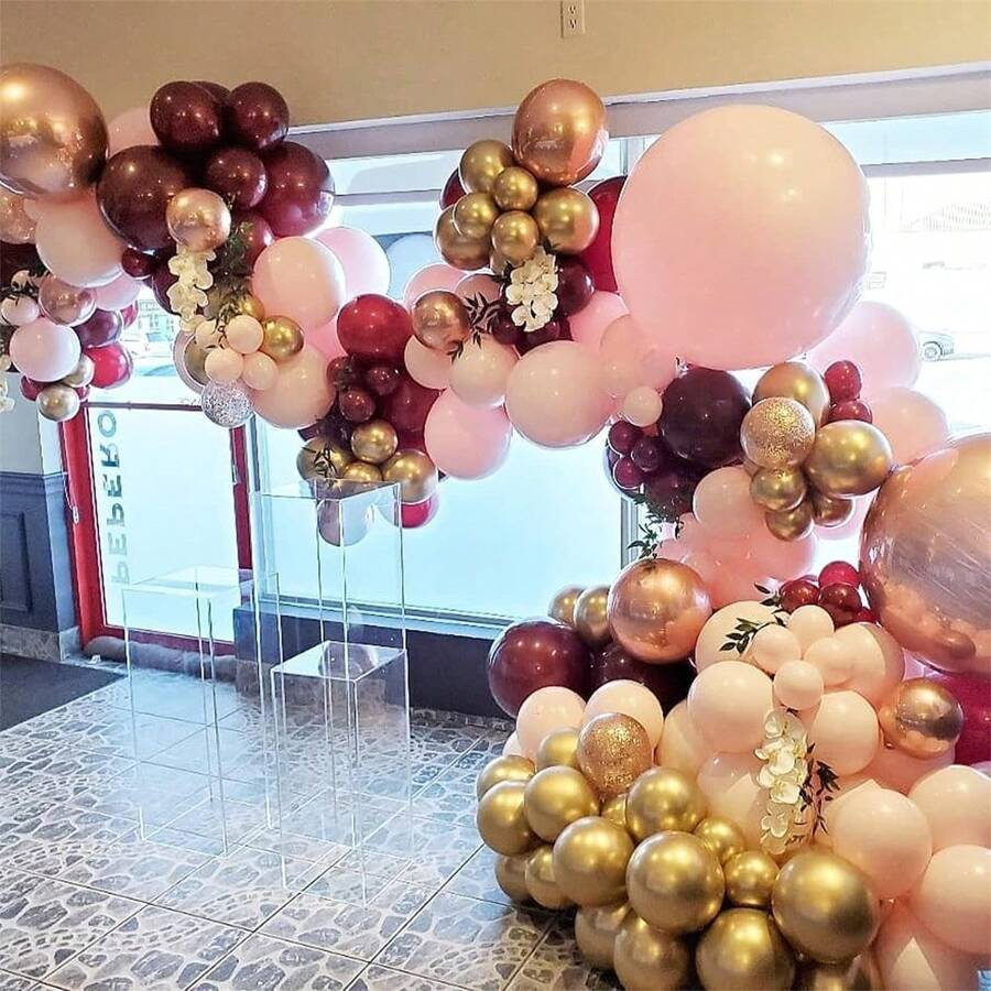 Metallic Gold Balloons, 50 pcs 12/10/5 Inch Gold Metallic Balloons ...
