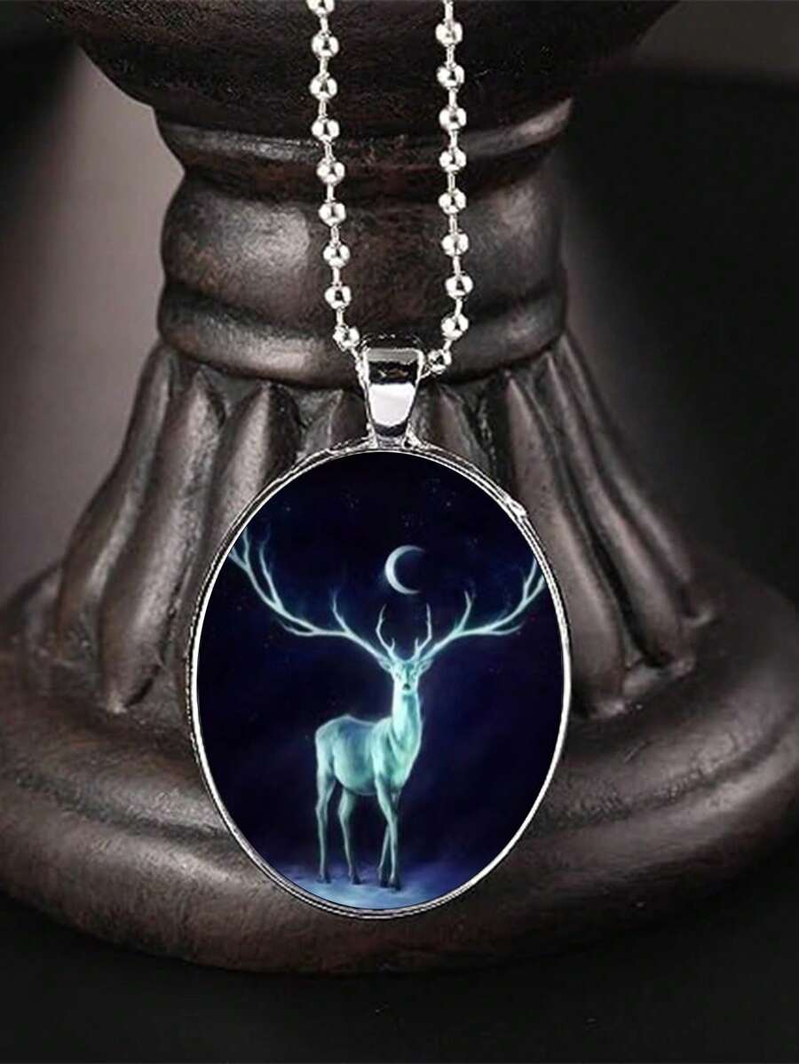 Sika Deer Moon Necklace | SHEIN USA