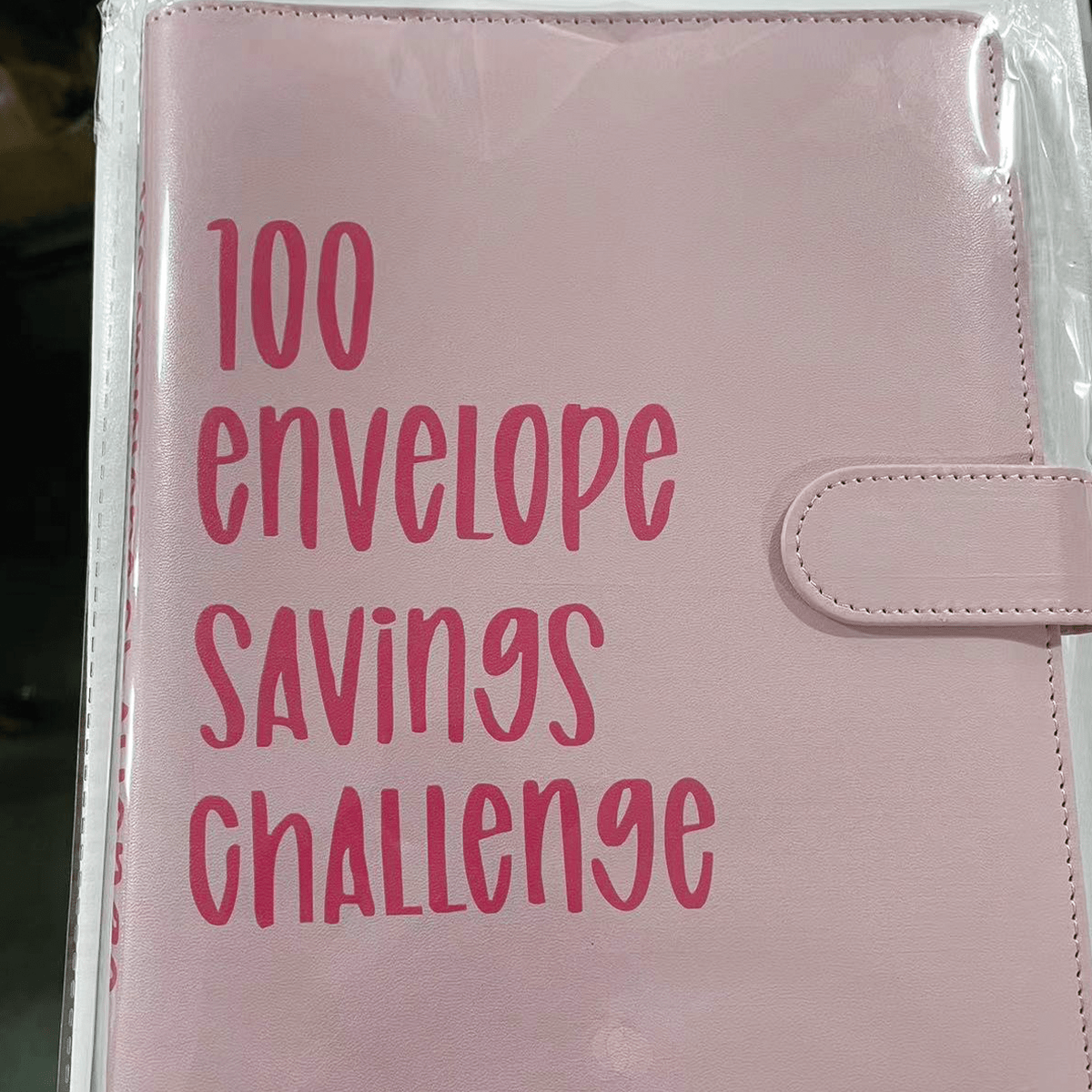 1pc Pink 100 Envelopes Money Savings Challenges Book with Envelopes, 52 ...