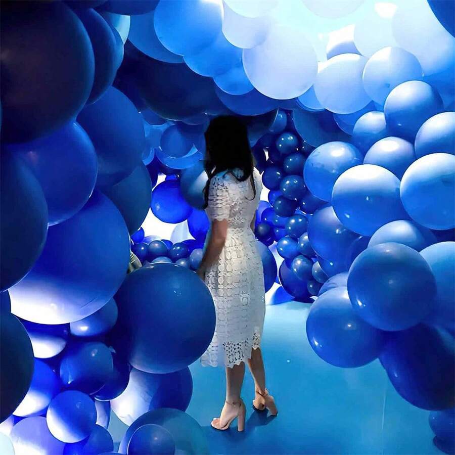 Globos Azul Celeste, 50 Piezas Globos De Color Azul Celeste Perla De 12 ...