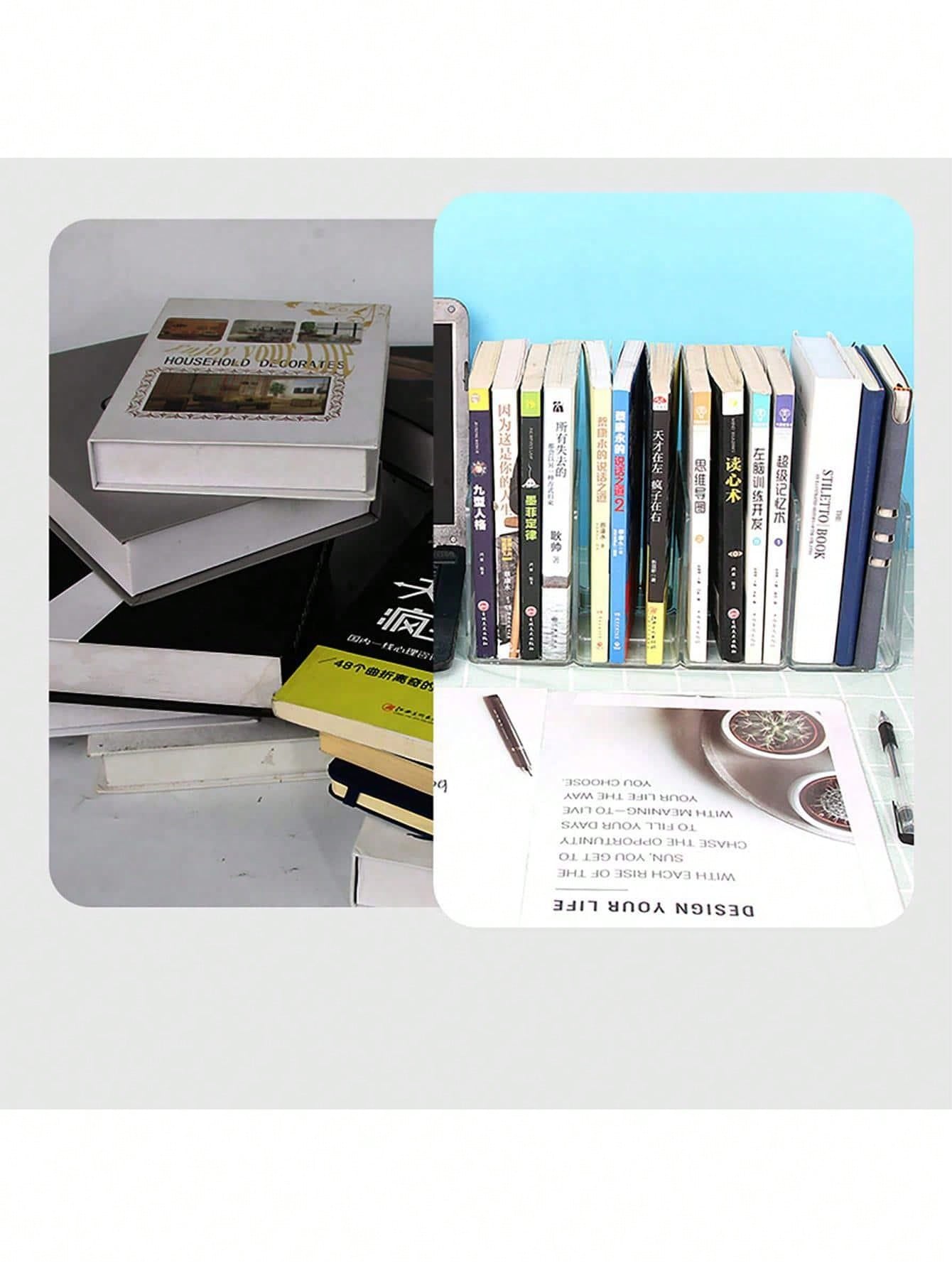 Book Stand Holder With Bookmarks Consistency, Portable Bookend Stand ...