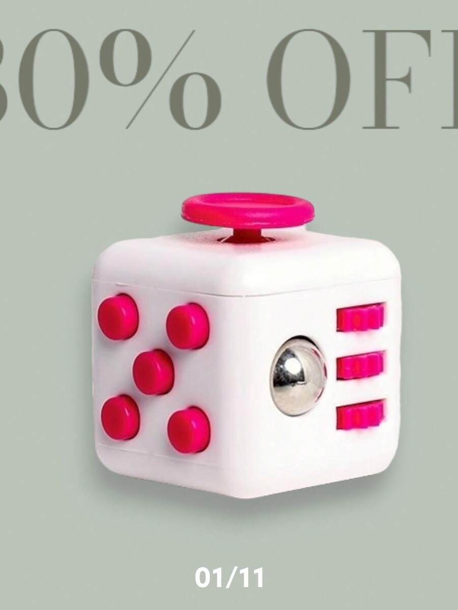 3D Inquietação Cubo 325- Dado Mágico Infinito Pop-it Dedo de apertar ...