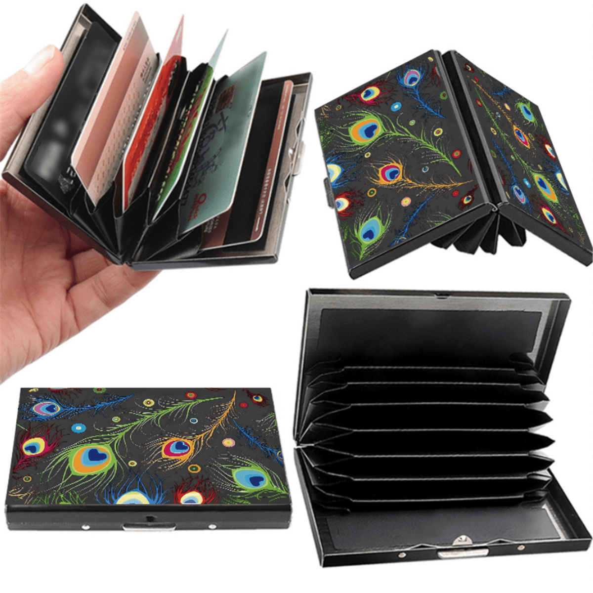 Credit Card Holder Double-sided print Surface Protective Lightweight ...