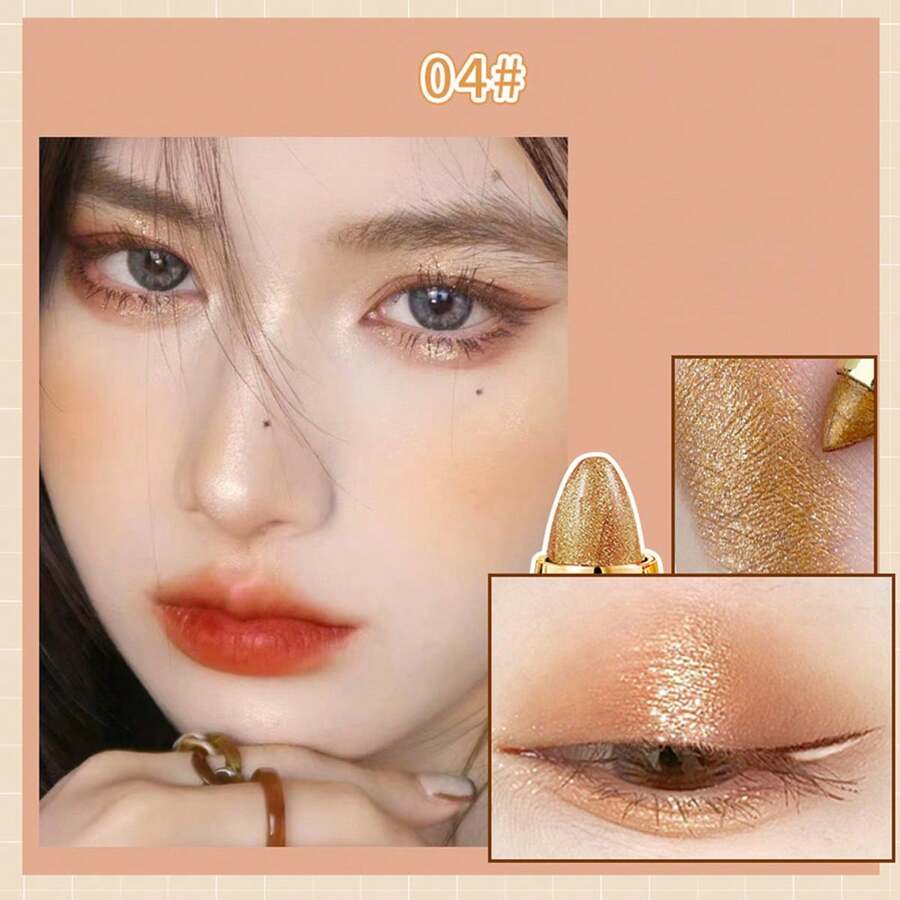 Dual-ended Eyeshadow & Highlighter Pencil, Non-smudge Eye Makeup Face ...