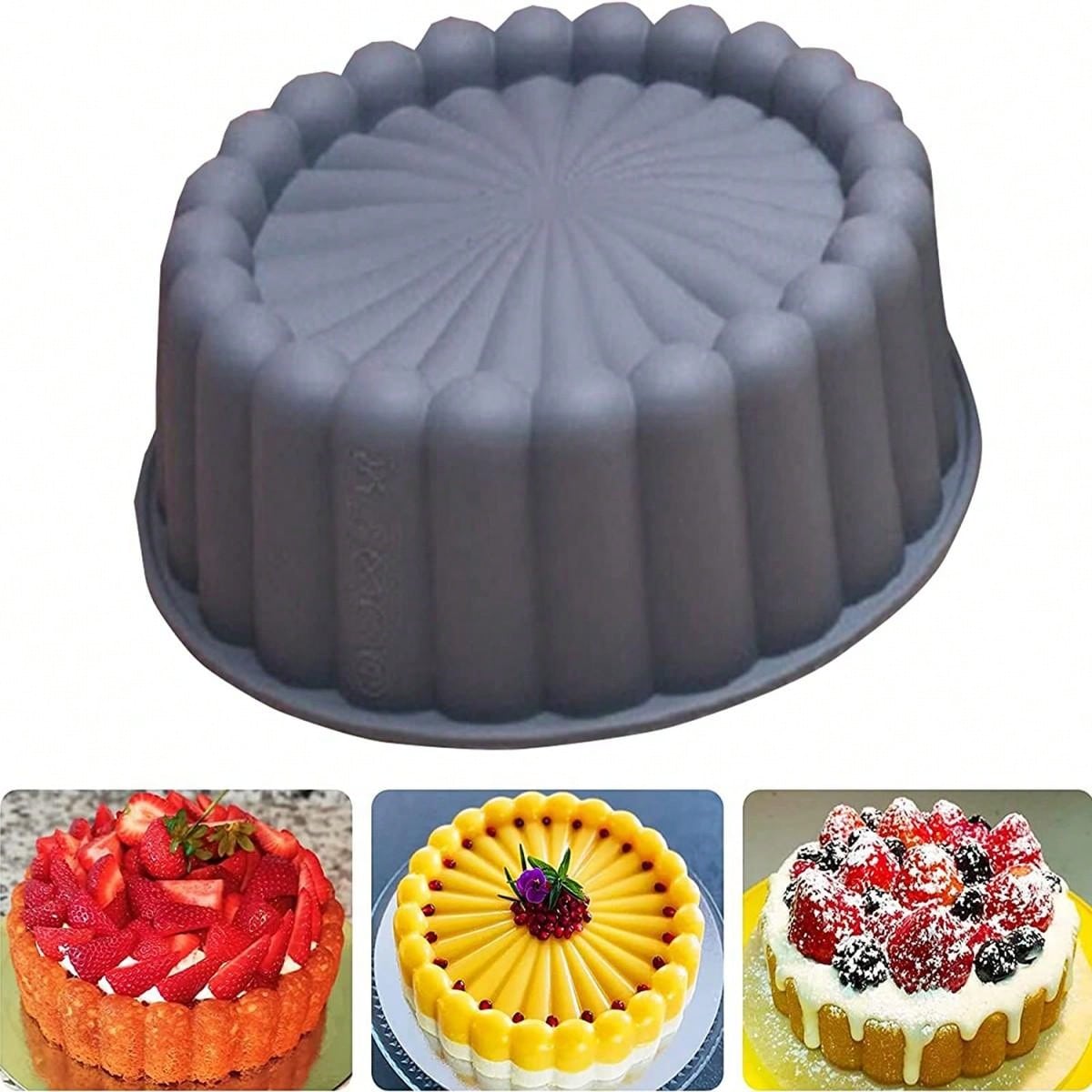 Make delicious cakes with this versatile nonstick silicone cake mold ...