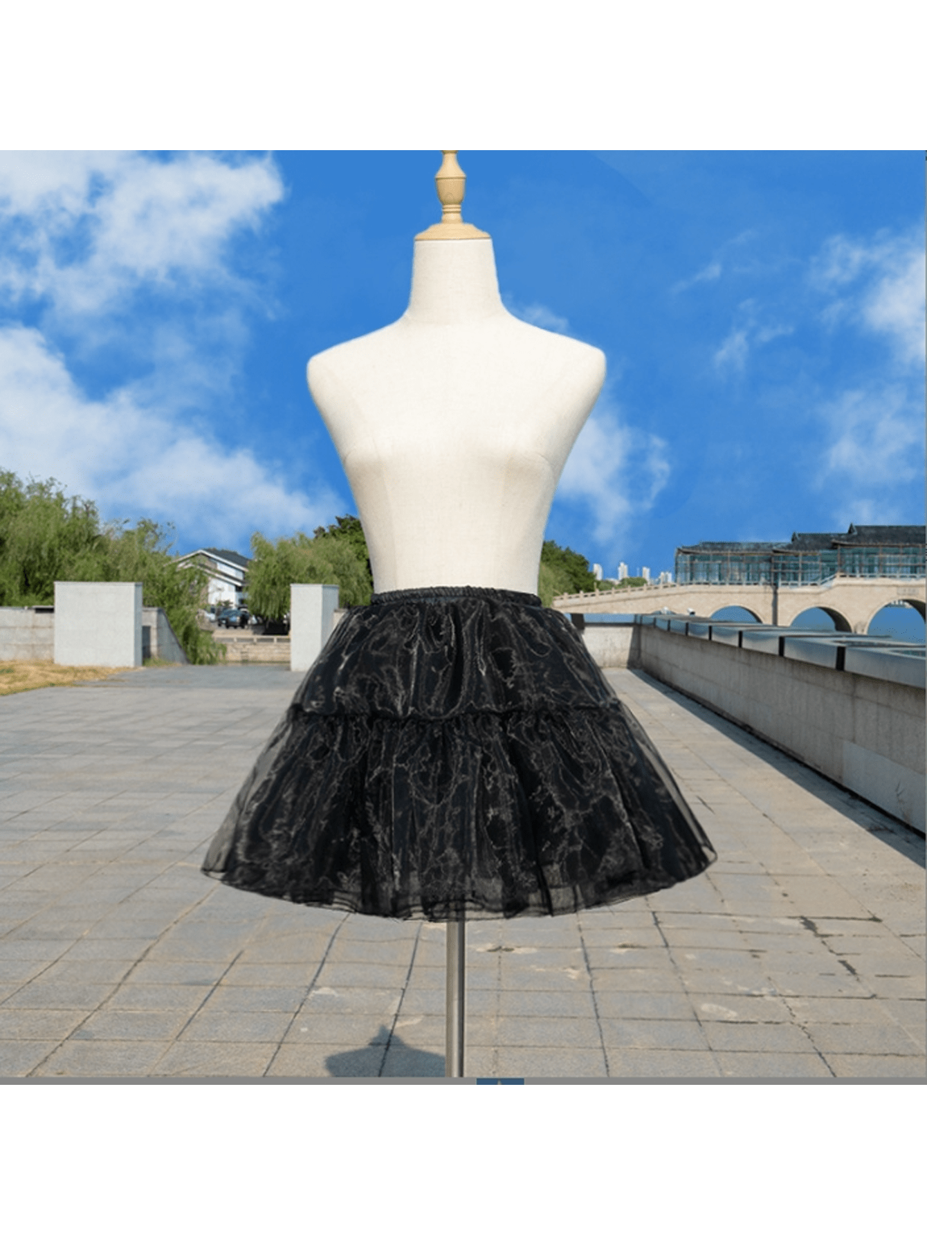 Lolita Dress Support, 4 Layers Boneless Soft Mesh Panniers , Petticoat ...