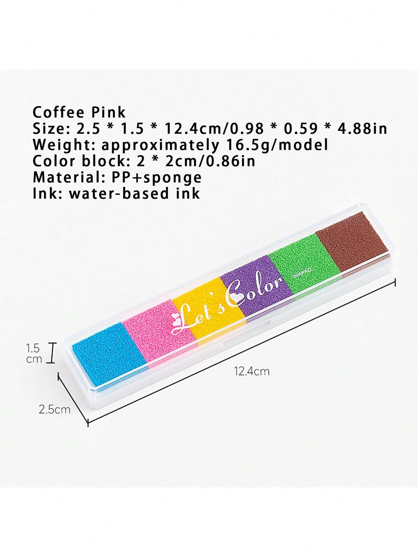 Long Gradient Rainbow Color Candy Colored Ink Pad For Diy Stamp And ...