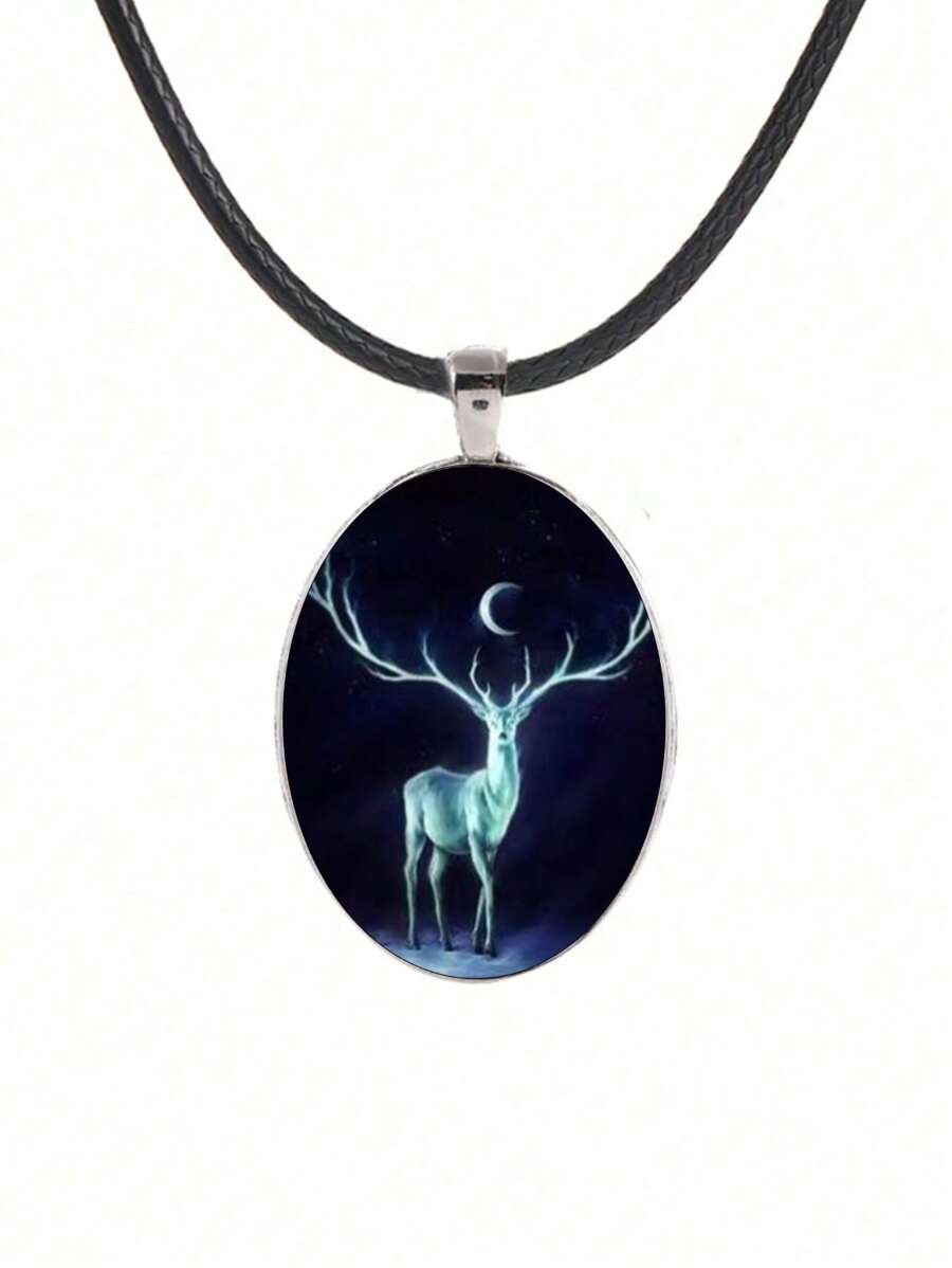 Sika Deer Moon Necklace | SHEIN USA