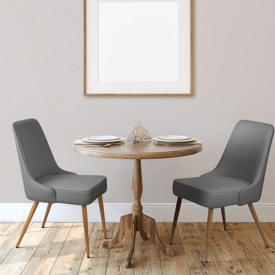 Kithkasa Dining Room Chairs Set of 2, Kitchen Chairs with Metal Legs ...
