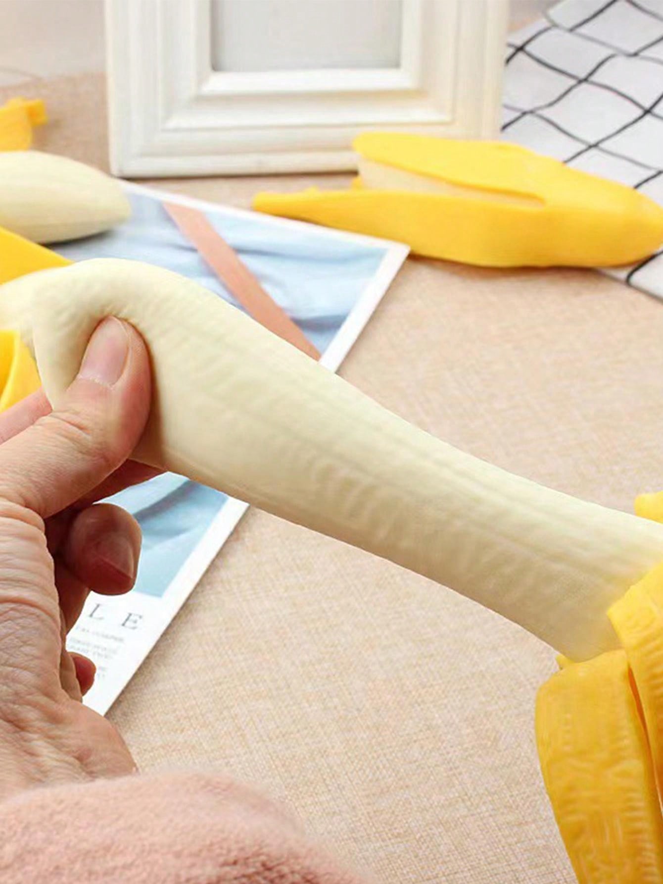 Stress Relief Toy- Slow Rebound Funny Simulation Banana, Prank Gag Toy ...