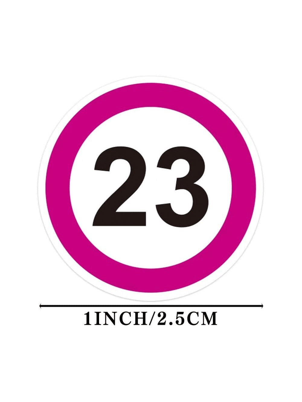 2 Sets Colorful Circular Dot Number Stickers - Perfect For Office And ...