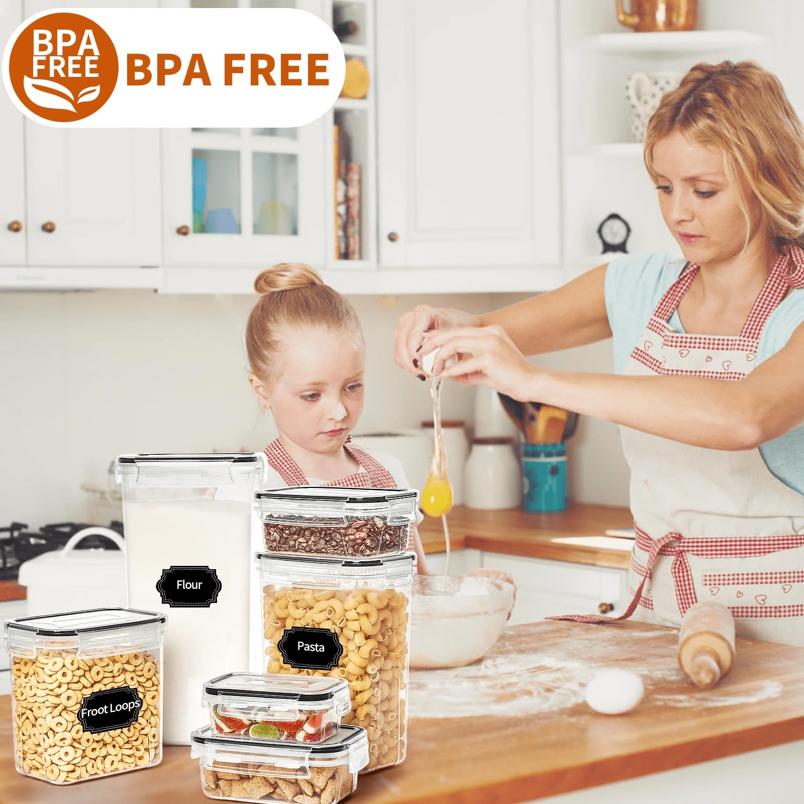 36 Pack Airtight Food Storage Containers for Kitchen Pantry ...