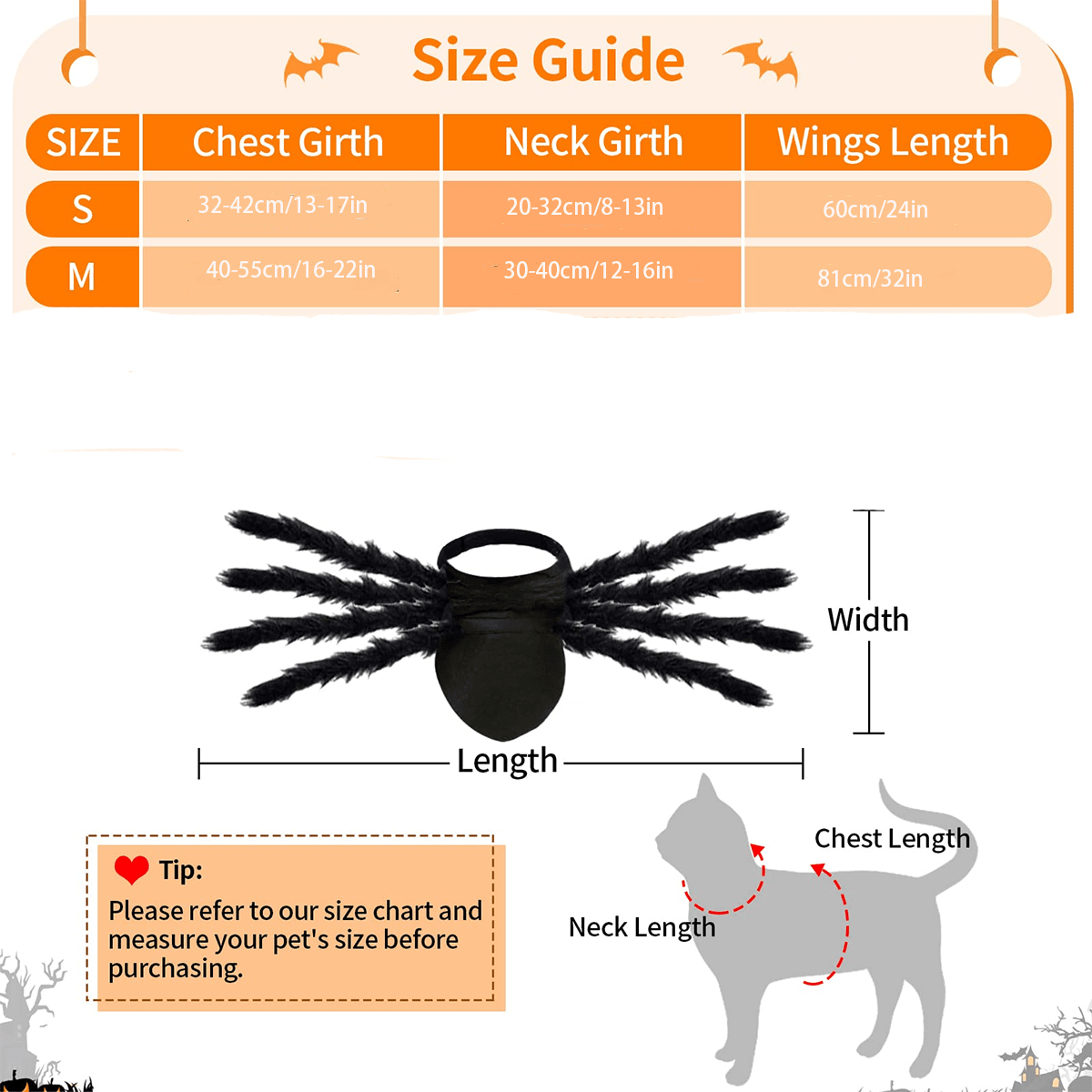 Spider Costume For Dog Cat, Adjustable Spider Cosplay Costumes For ...