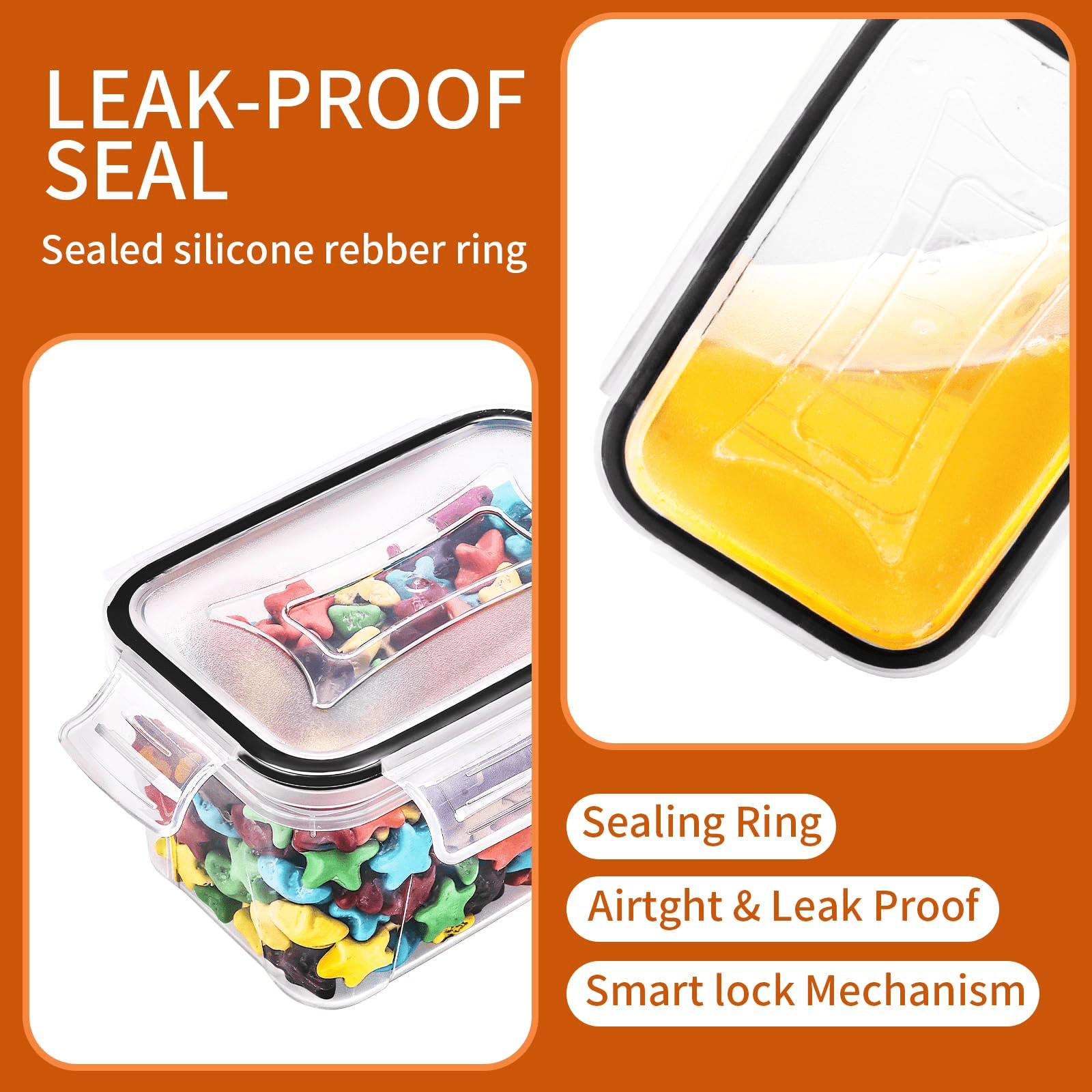 36 Pack Airtight Food Storage Containers for Kitchen Pantry ...