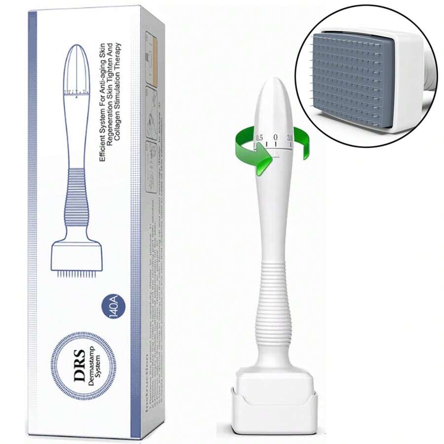 Adjustable Microneedling Derma Stamp Pen,Derma Roller Alternative,140 ...