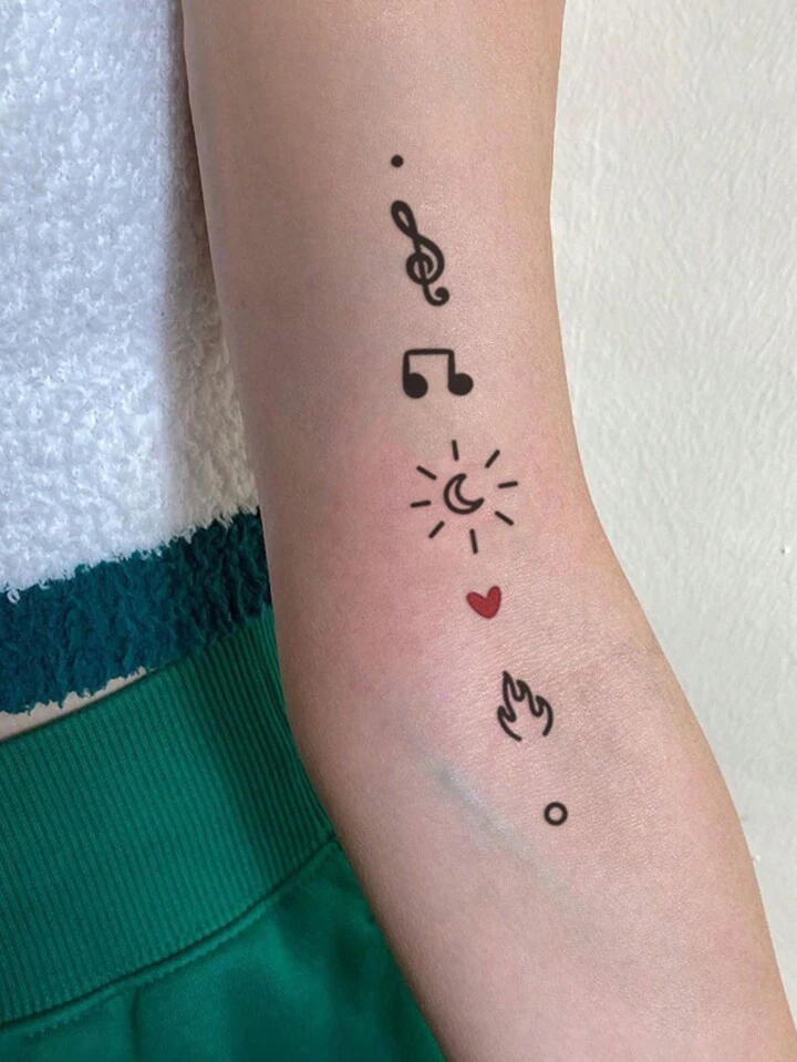 Music Note Tattoo Foot