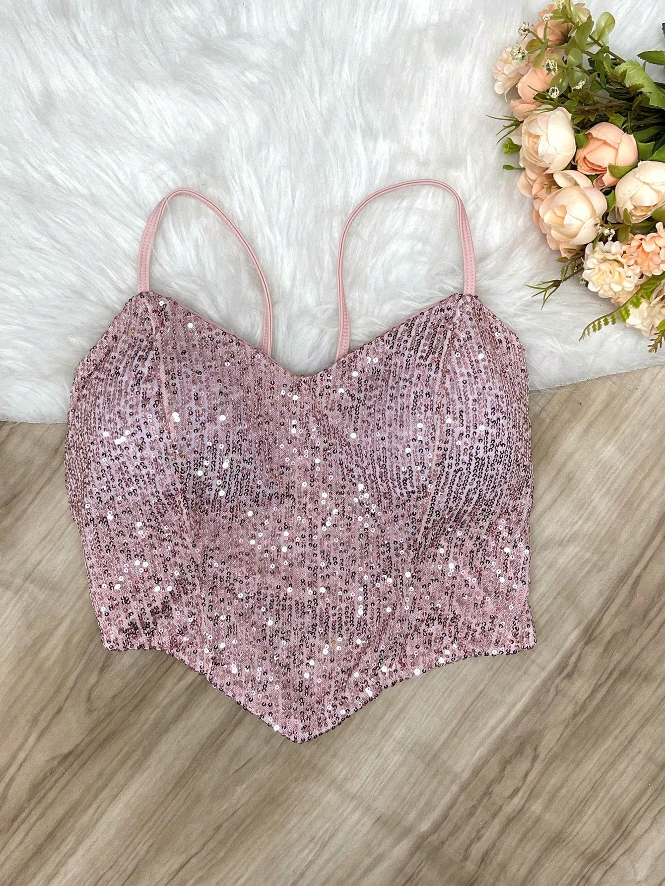 NEW MAGIC FASHION cropped bico de paete | SHEIN Brasil