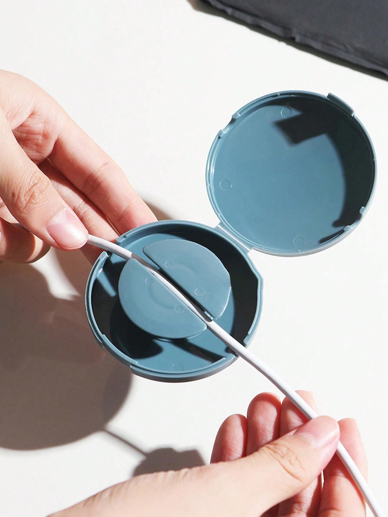 1pc Portable Cable Winder For Tabletop, Earphone, And Charger Cord ...