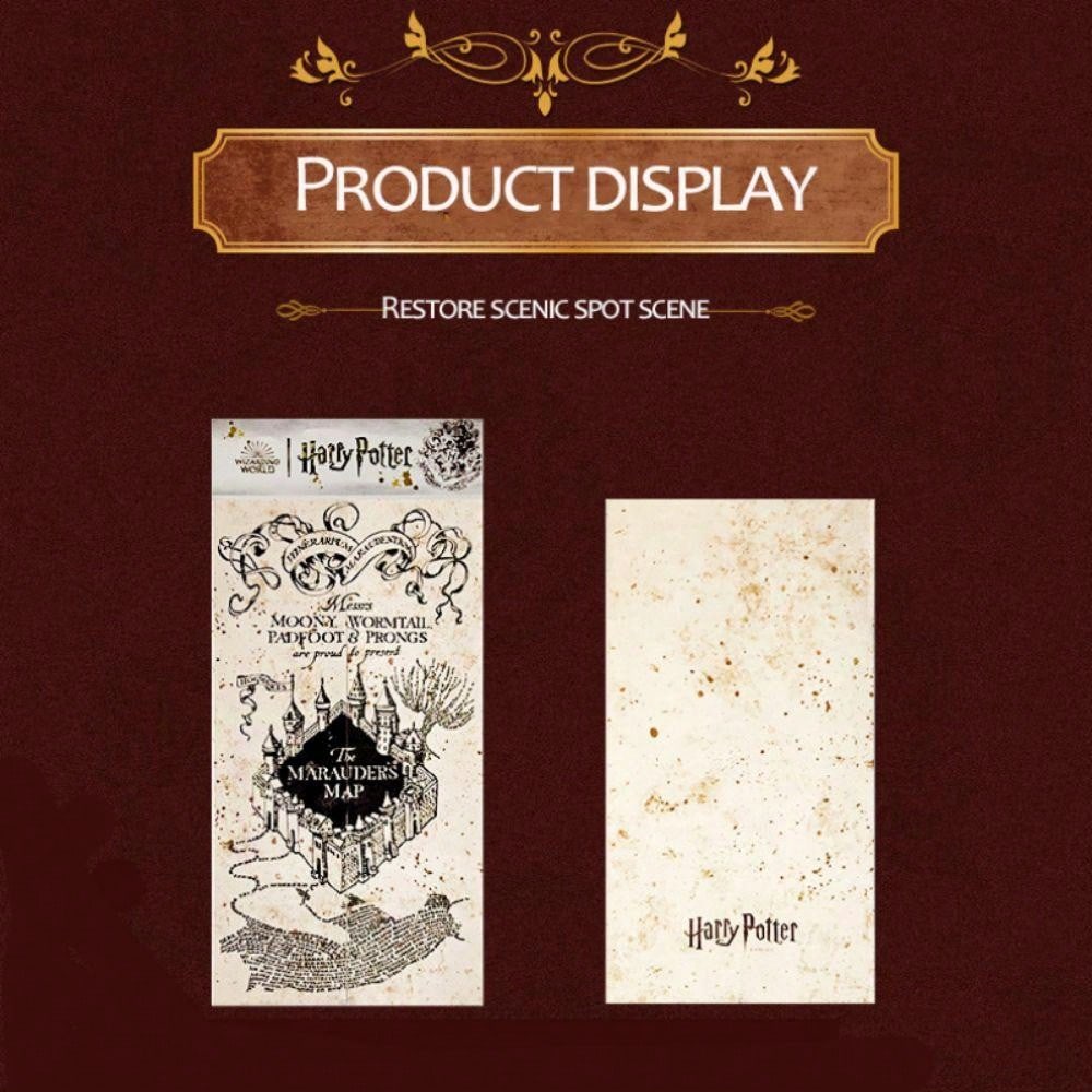 WB 1pc Harry Potter Officially Licensed Map Of The Marauder's School Of ...
