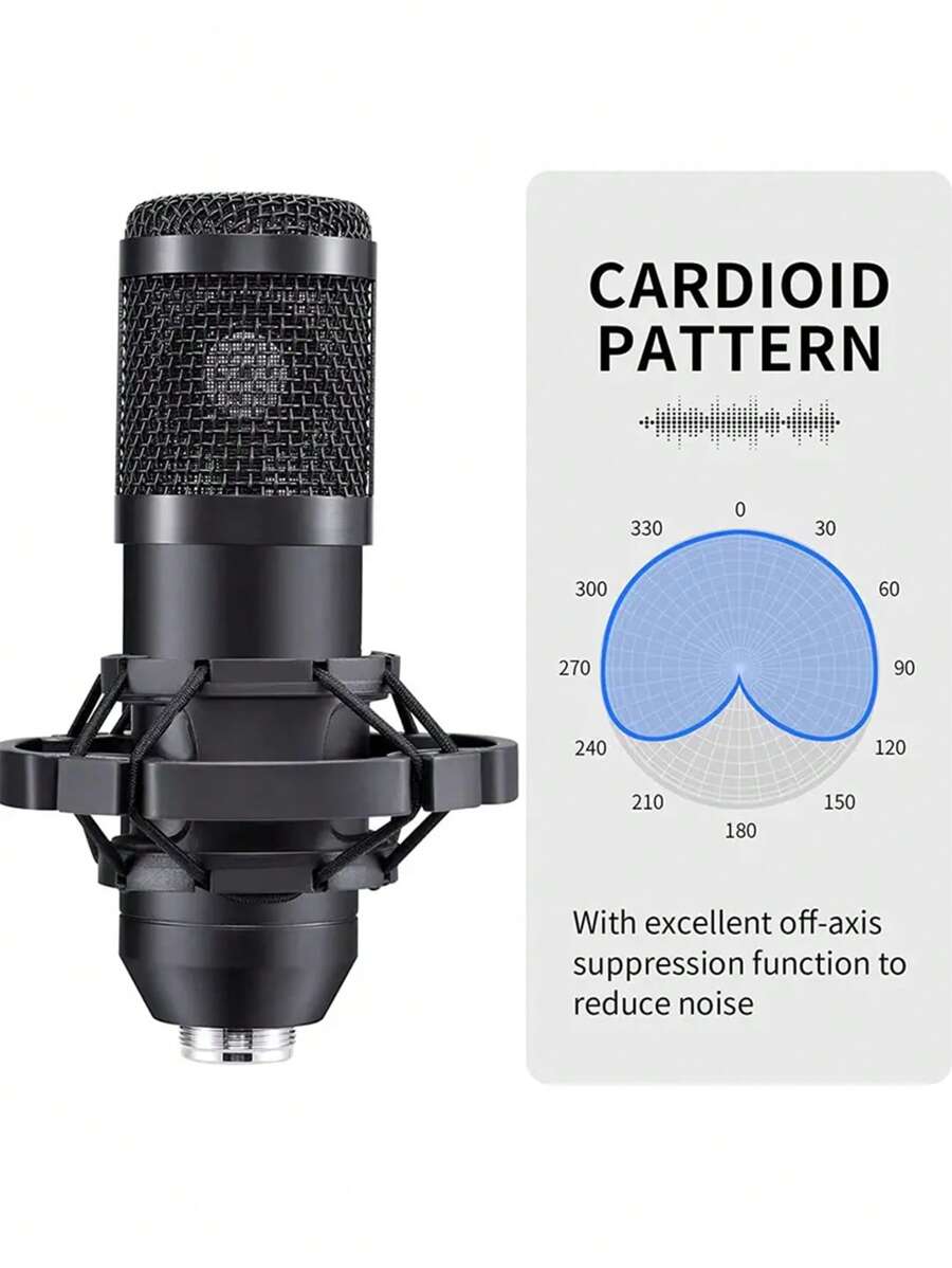 Professional USB Microphone Kit with Advanced Chipset for Streaming ...