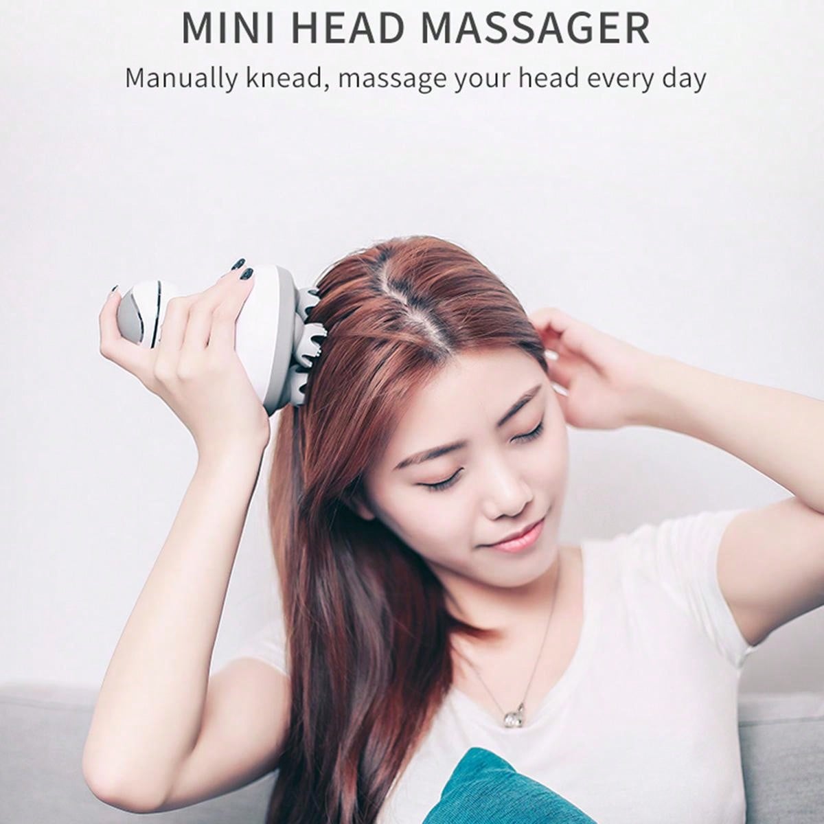 Head Massager Electric Portable Scalp Massage Soft Silicone Claw ...