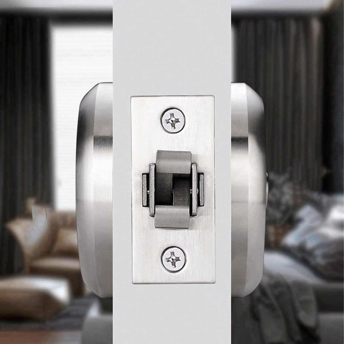 Stainless Steel Double-tongue Lock, Invisible Door Lock For Sliding ...