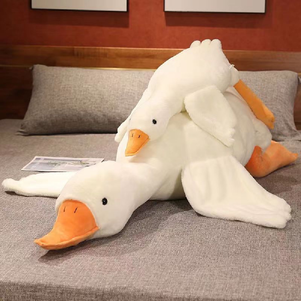 Goose Plush Stuffed Animal Cute Duck Plush Toy, Goose Plush Soft Swan ...