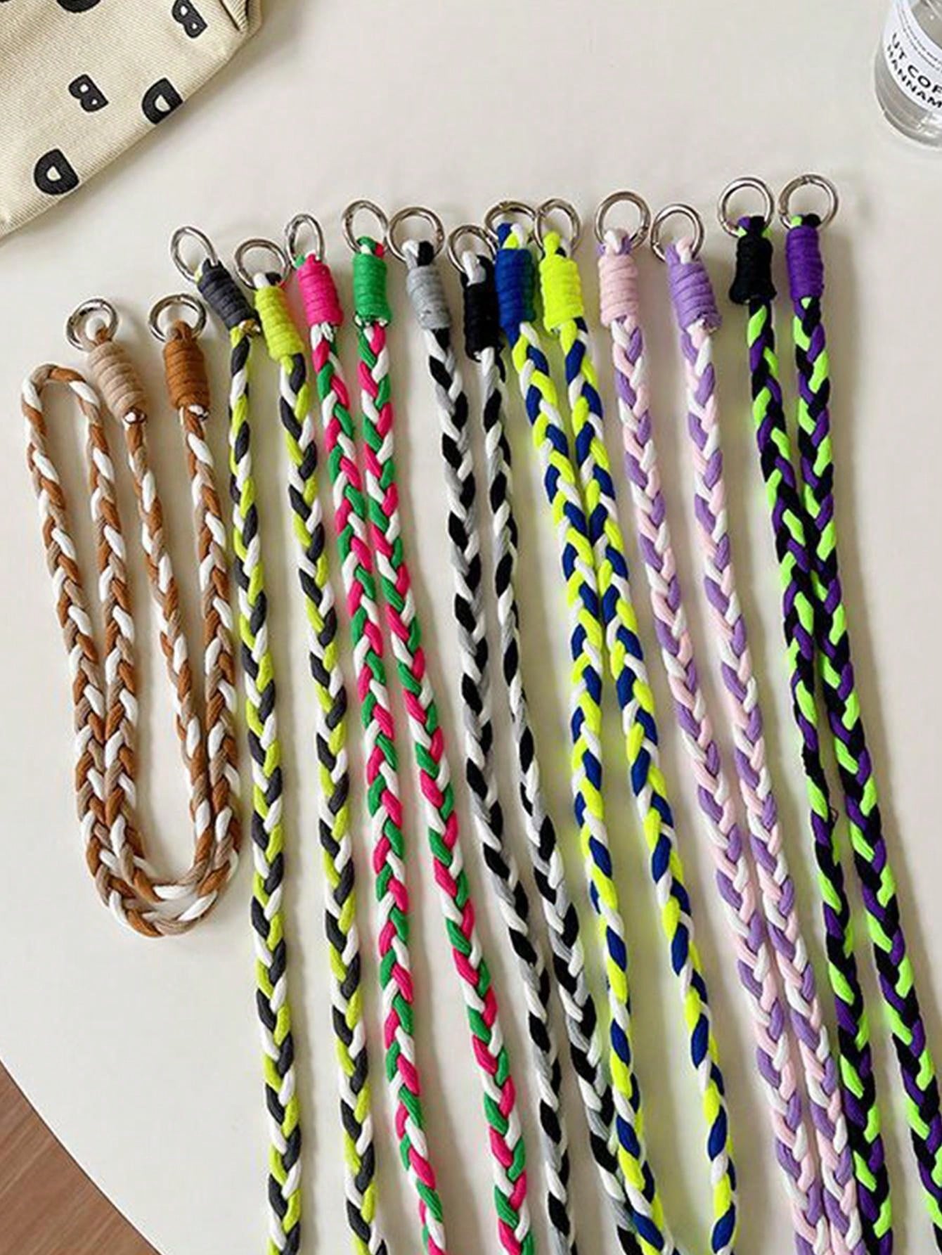 1pc 120cm Triple Twisted Braided Lanyard, Suitable For Id Cards ...