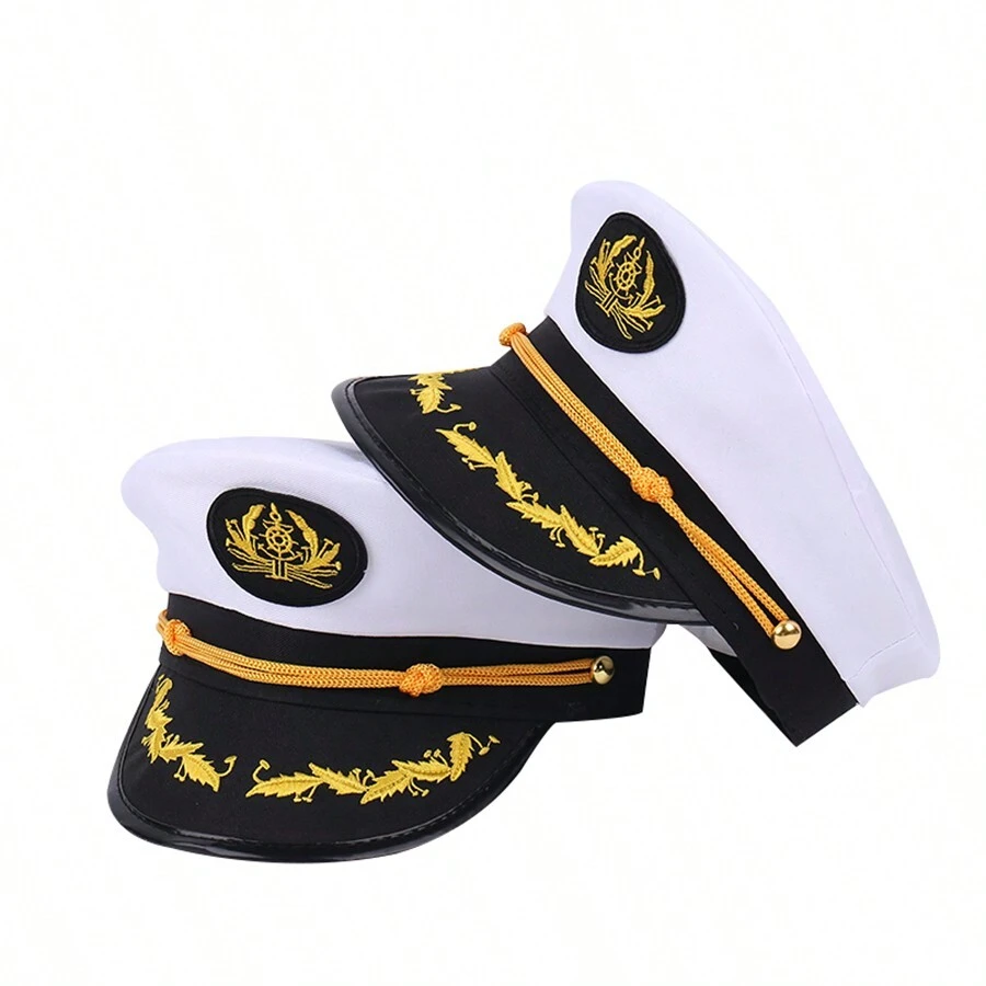 Festival Party Embroidered Badge Yacht Captain Cap For Banquet ...